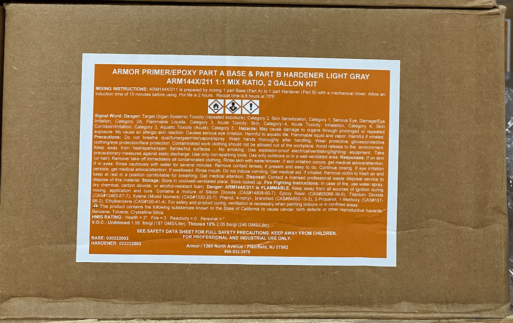 What is the difference in color labels for my epoxy?