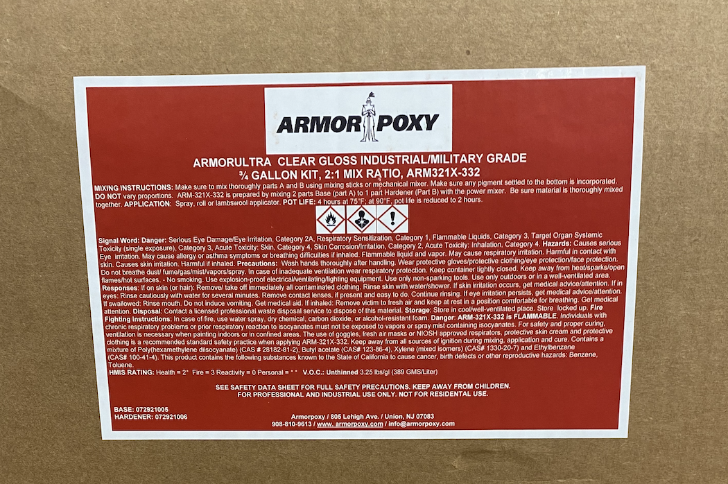 What is the difference in color labels for my epoxy?